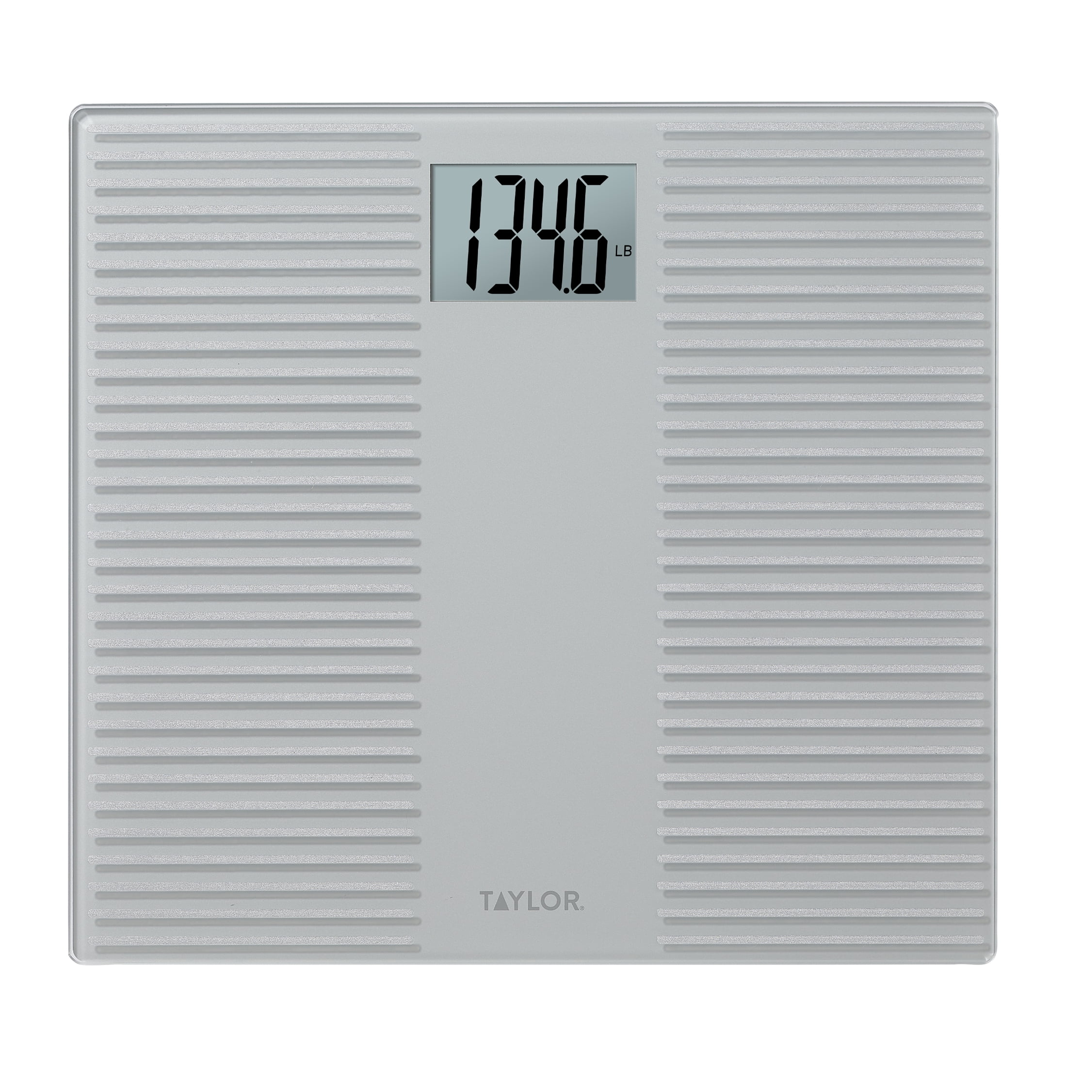 Taylor 11.8" x 11.8" Glass Digital Bath Scale with Anti-Slip Silicone ...