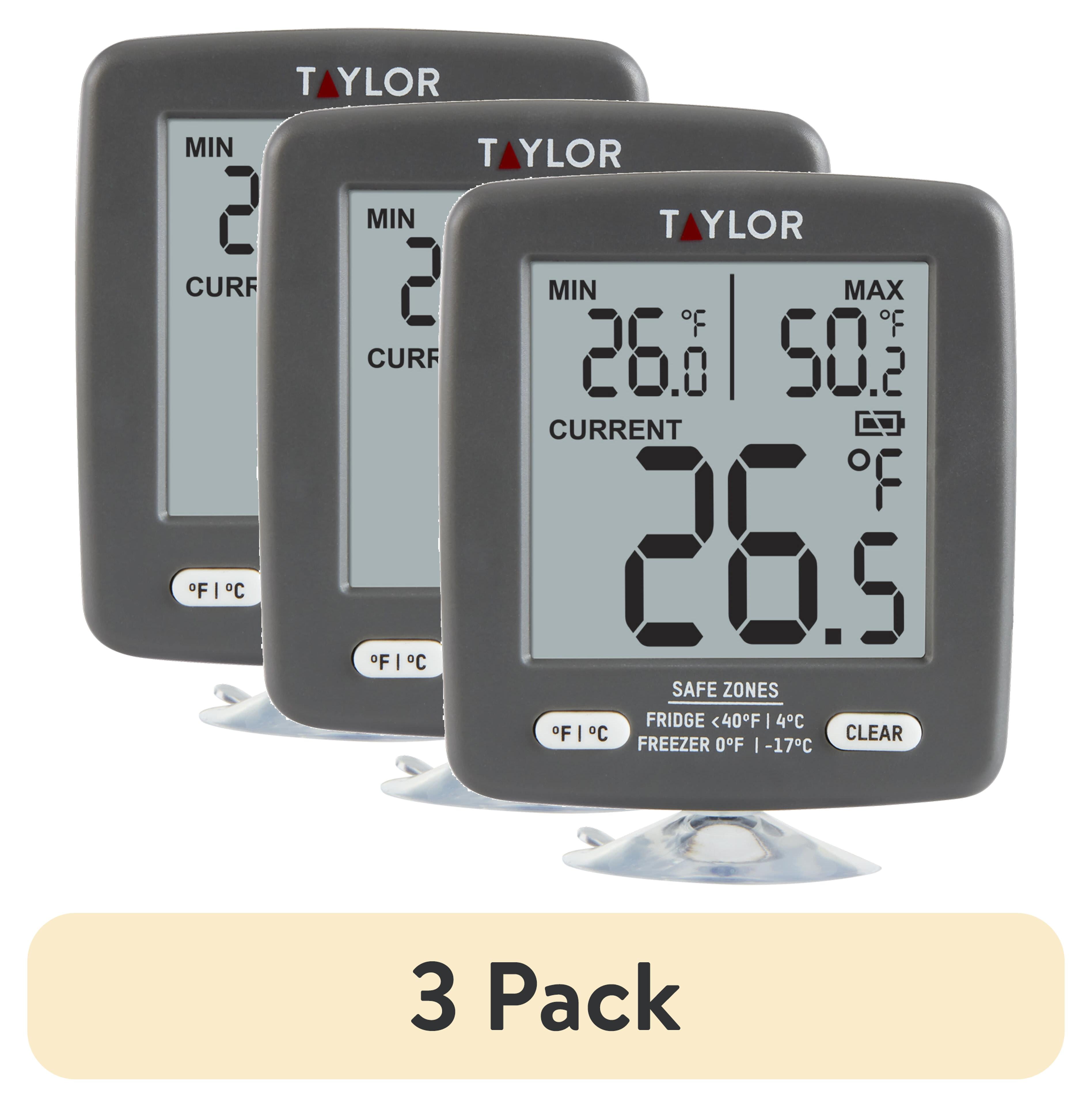 (3 pack) Taylor Digital Safety Zone Plastic Appliance Thermometer for ...