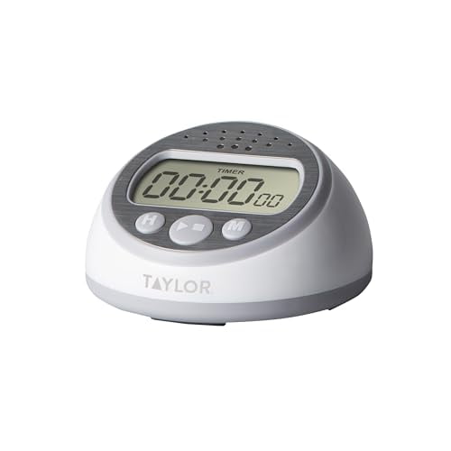 Taylor Precision Products Super-Loud Digital Timer - Silver (5873 ...
