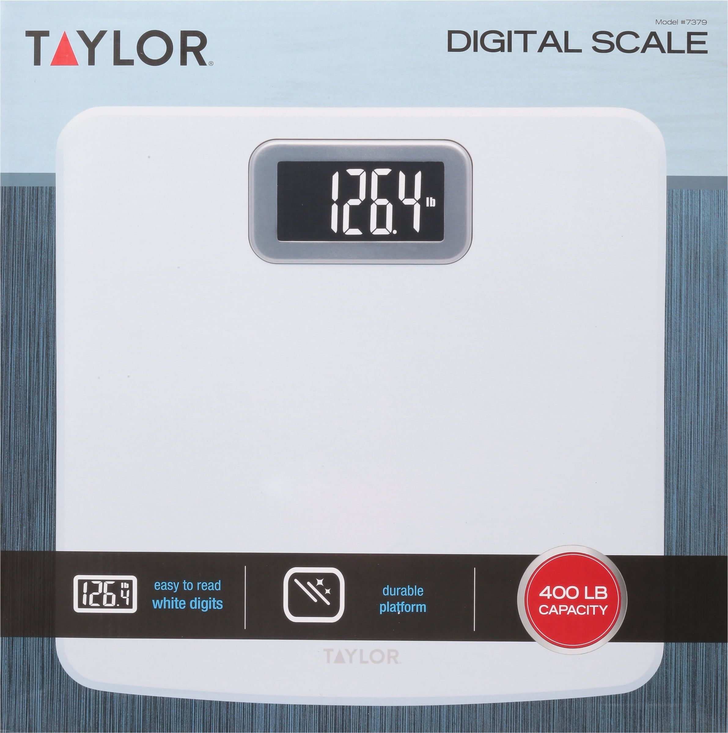Taylor Digital White Glass Bath Scale - Walmart.com