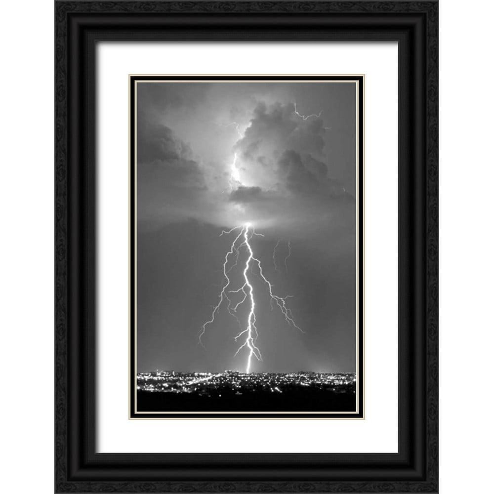 Taylor, Douglas 11x14 Black Ornate Wood Framed with Double Matting ...