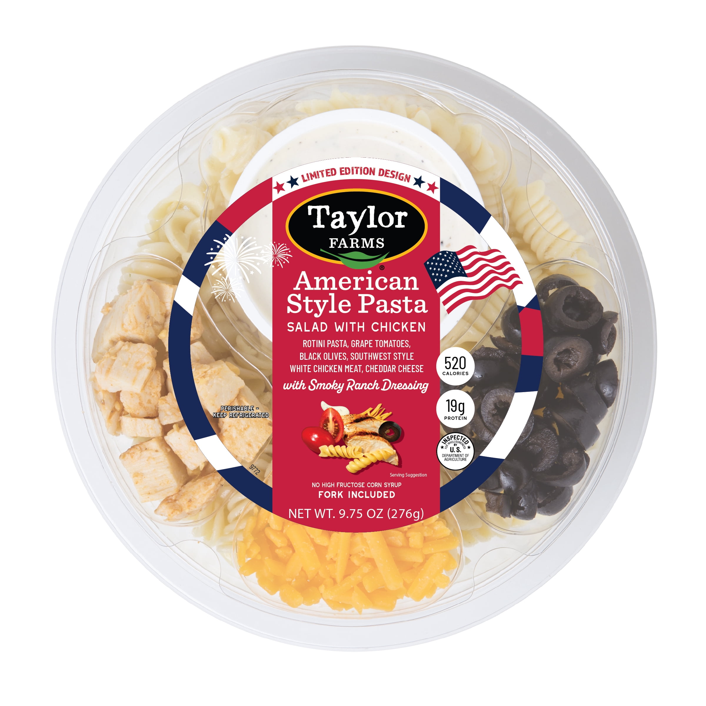 Taylor Farms American Style Pasta Salad, 9.75 oz (Fresh) - Walmart.com