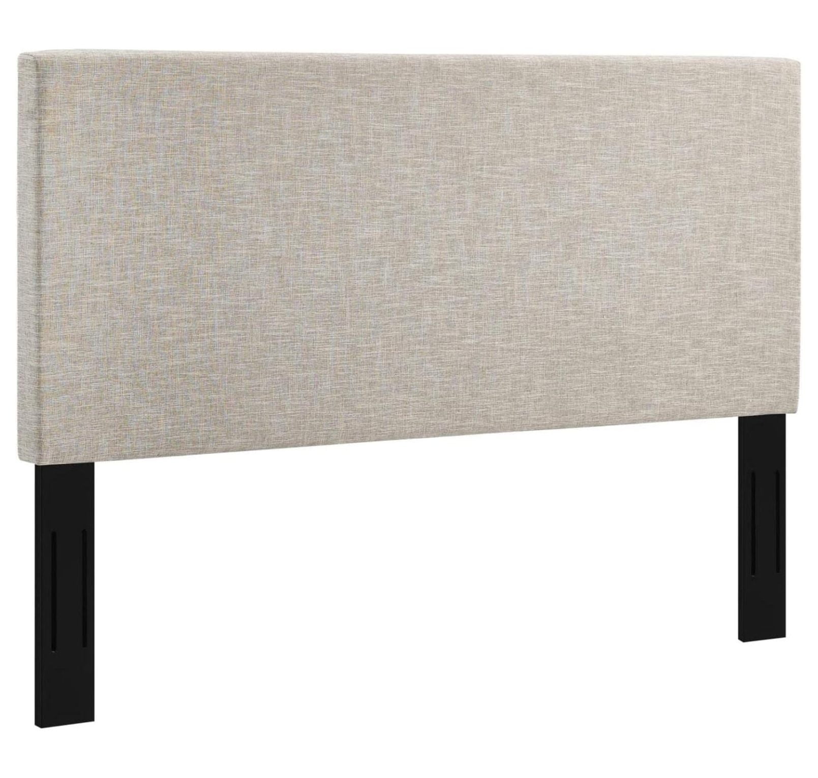 Taylor Full/Queen Upholstered Linen Fabric Headboard, Beige - Walmart.com