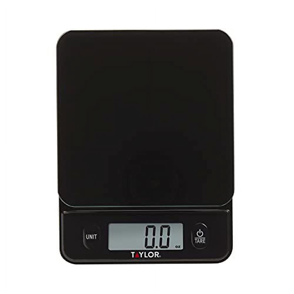 Taylor Glass Top Food Scale with Touch Control Buttons, 11 lb Capacity ...