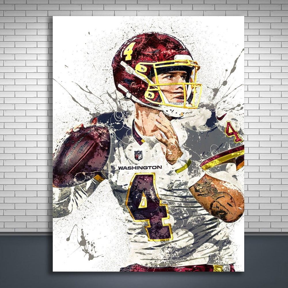Taylor Heinicke Poster, Washington football team, sport poster, Man ...