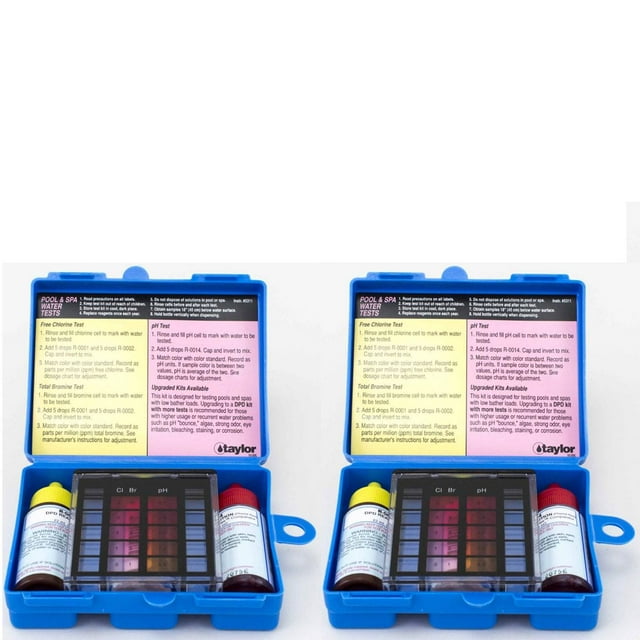 Taylor K-1000 Basic Residential OT DPD Swimming Pool & Spa Test Kit (2 ...