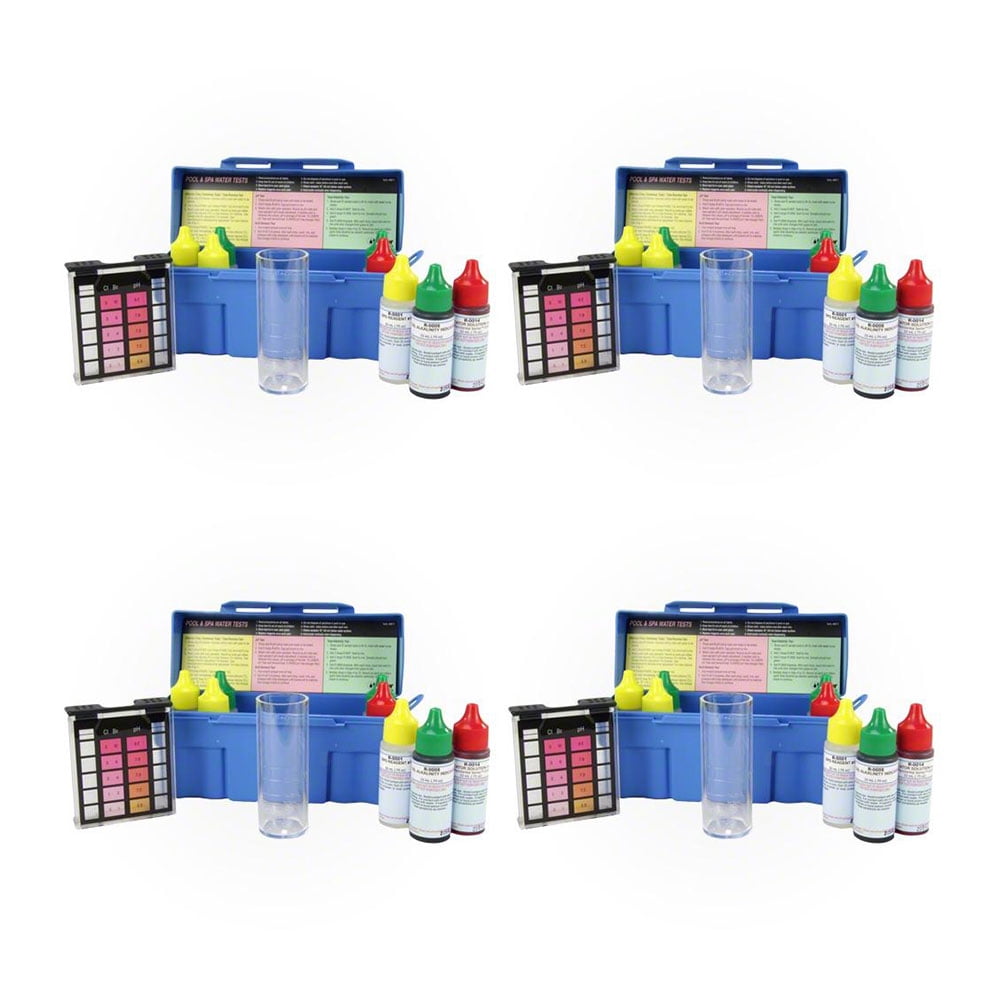 Taylor K-1004 Safety Plus Swimming Pool Chlorine Bromine Test Kit (4 ...