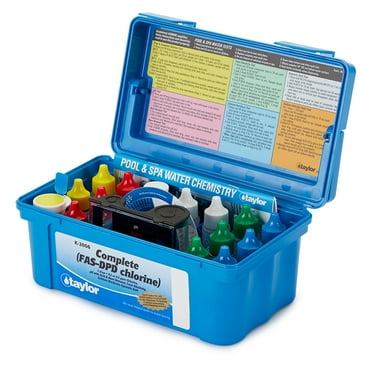 Taylor Professional Swimming Pool/Spa/Hot Tub Chemical Tester Kit - pH ...