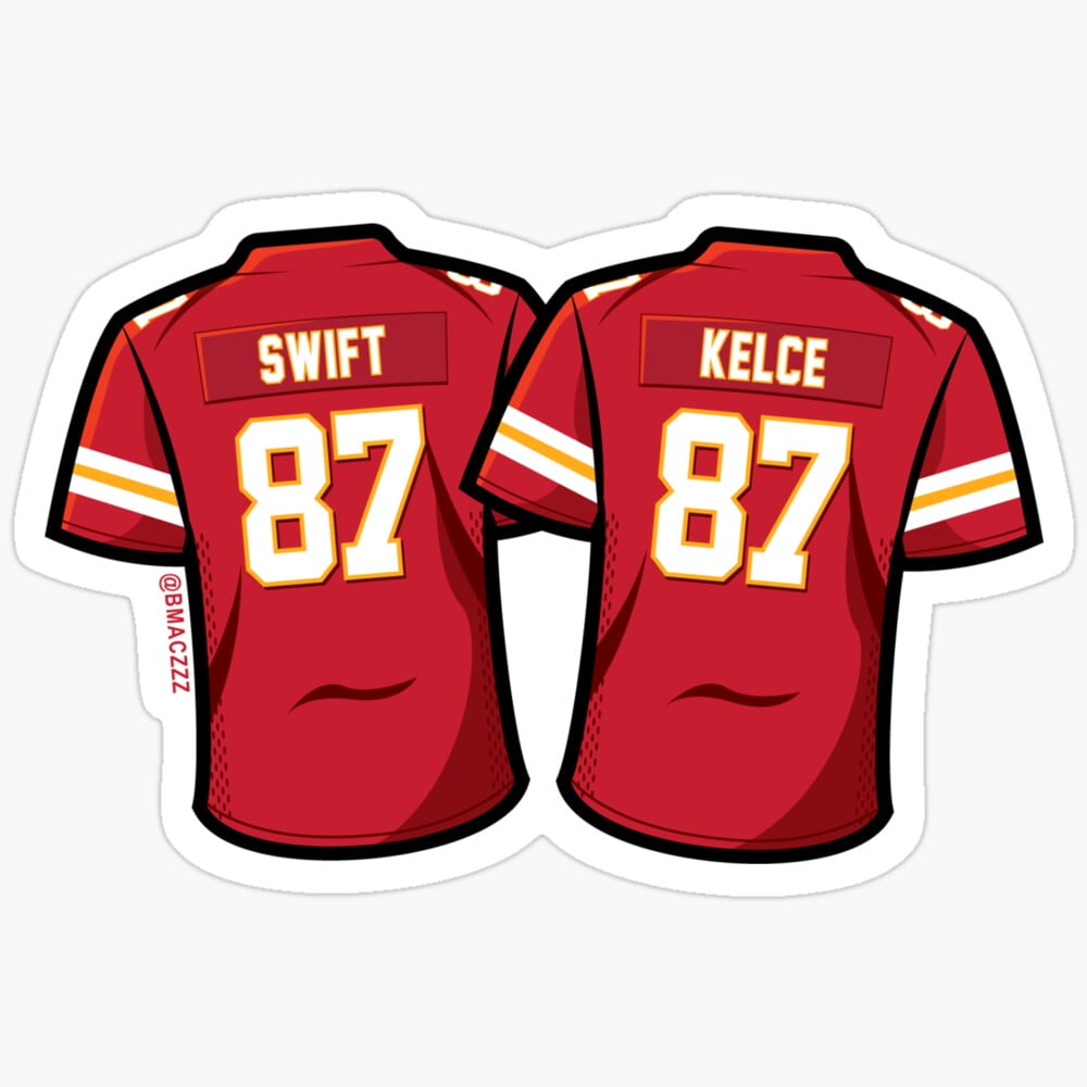 Taylor Kelce Jersey Sticker Baseball Sticker, Football Sticker ...