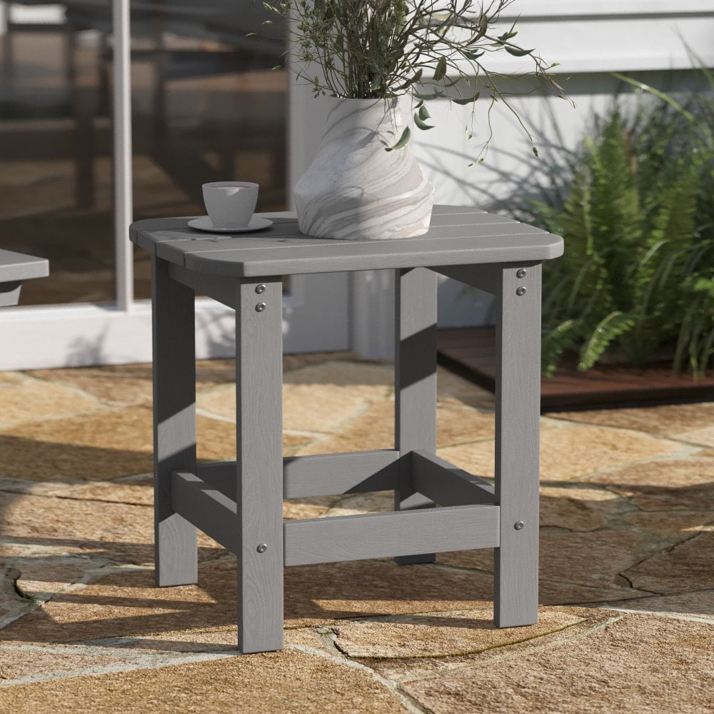 Taylor & Logan All-Weather Poly Resin Adirondack Side Table - Patio ...
