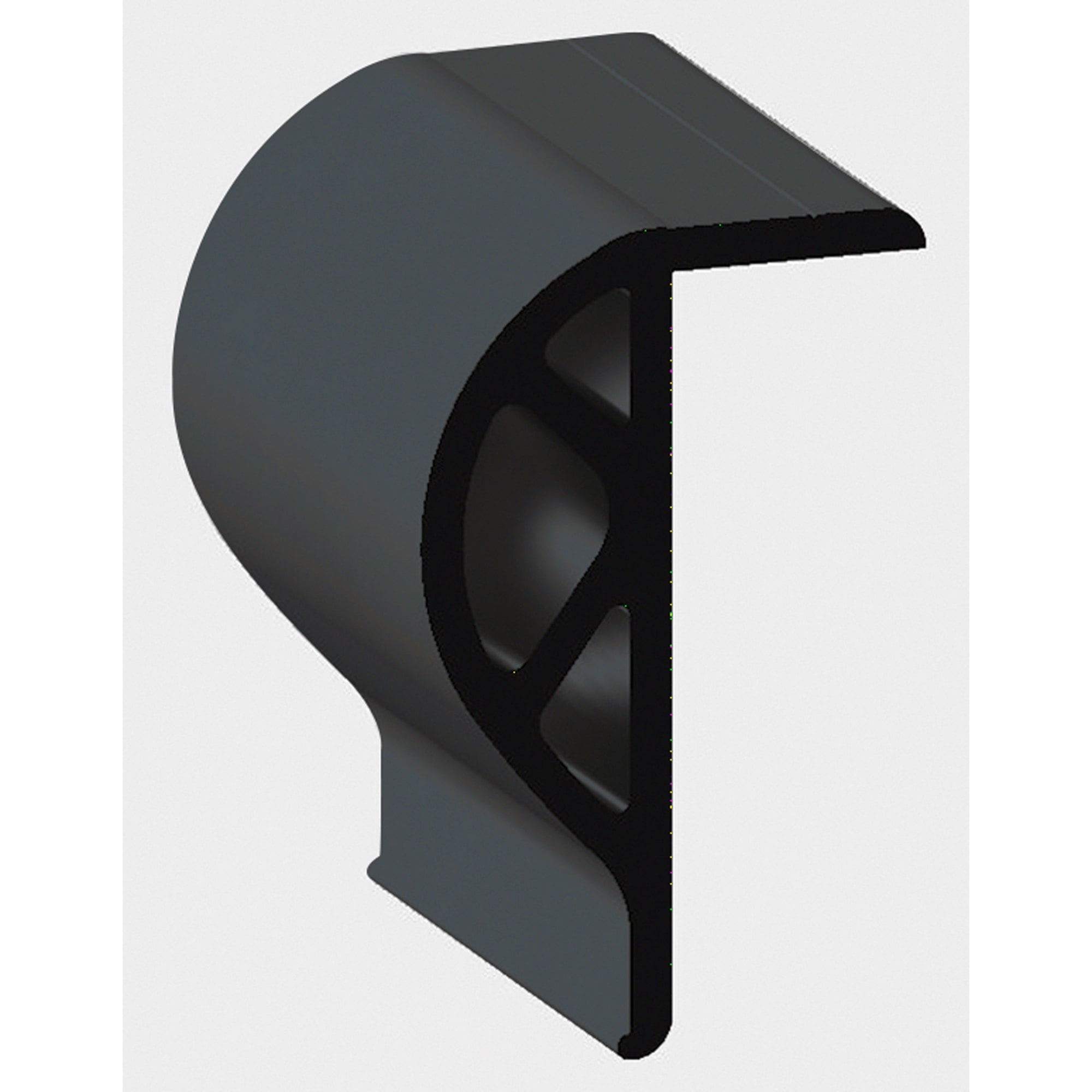 Taylor Made 46019 Dock Edging Commercial P Shape Black 10' Straight ...