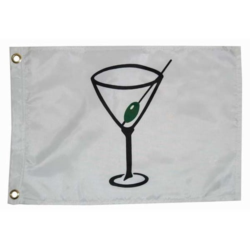 Cocktail Nylon Boat Flag TaylorMade 12 x 8" Boat Drink Party Flag ...