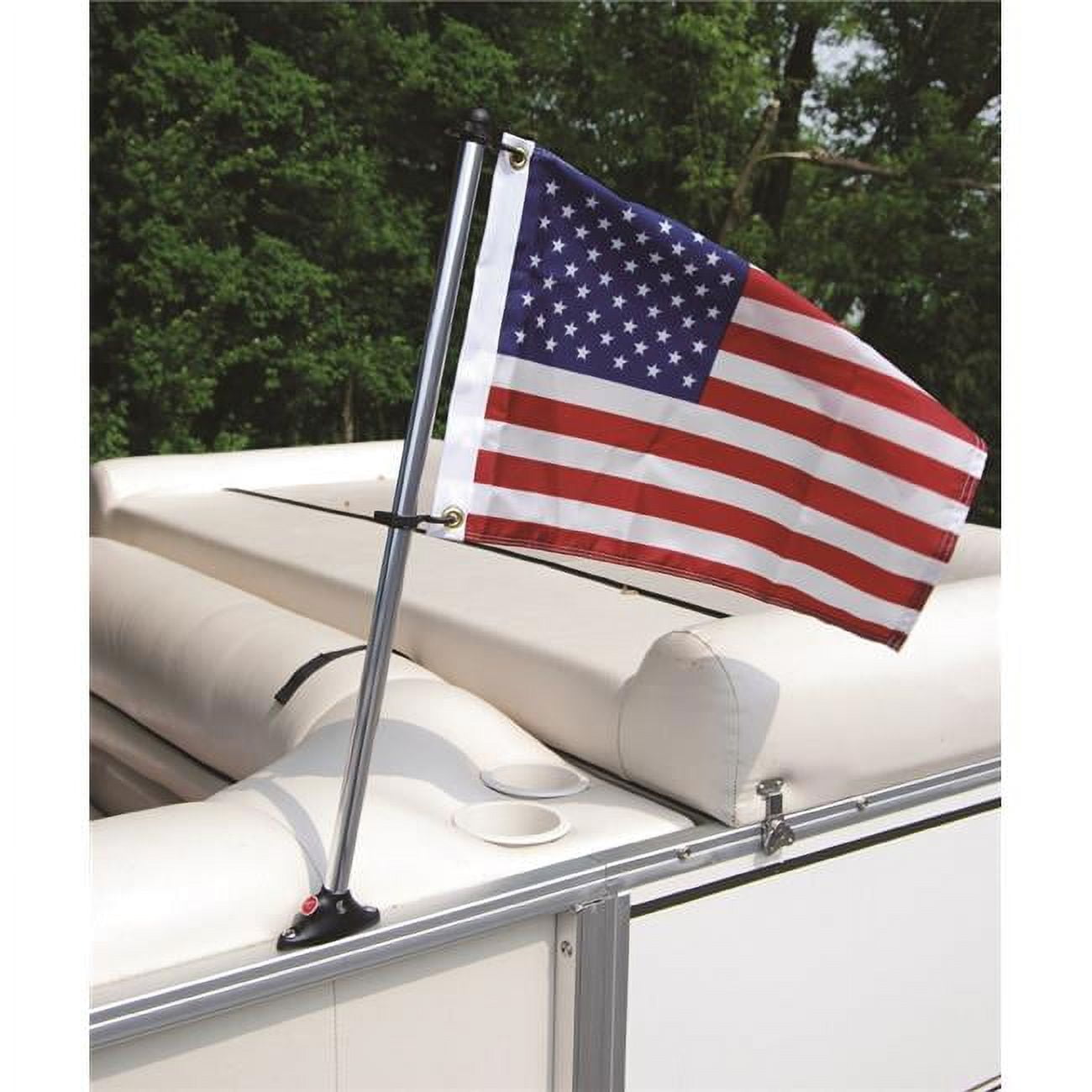 Taylor Made Pontoon 30 Flag Pole Mount 16 x 24 US Flag [922] - Walmart.com