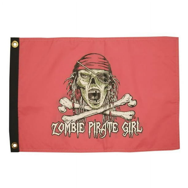 Taylor Made 1611 Novelty Flag - Zombie Pirate Girl - Walmart Business ...