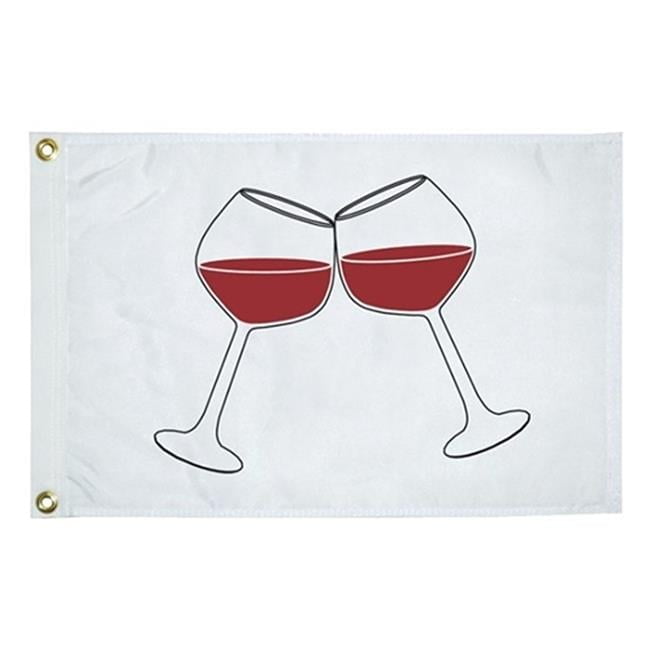 Taylor Made TAM5118 12 x 18 in. Wine Glasses Flag - Walmart.com