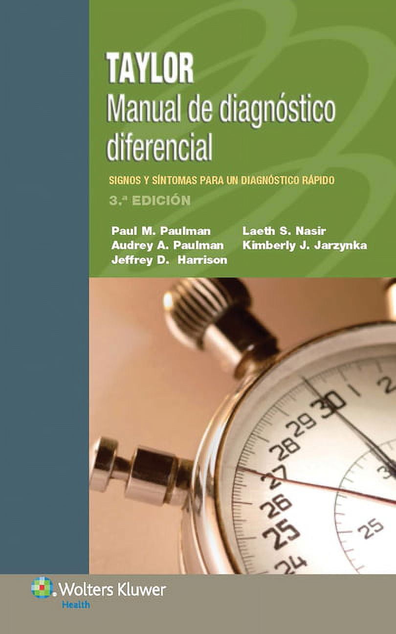 Taylor. Manual de diagnóstico diferencial (Spanish Edition) - Walmart.com