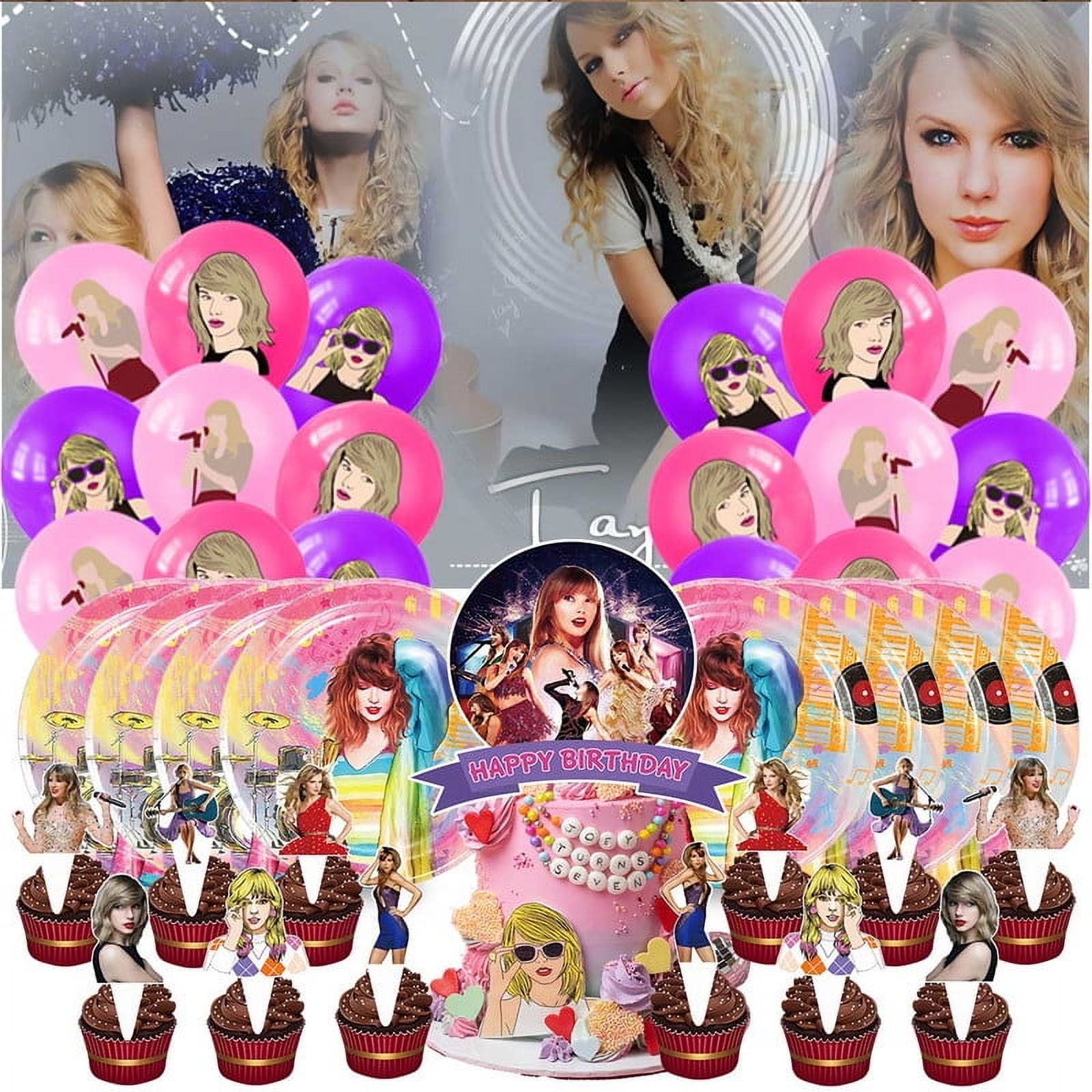 Taylor Party Decorations Paper Plates Tableware Banner Backdrop ...