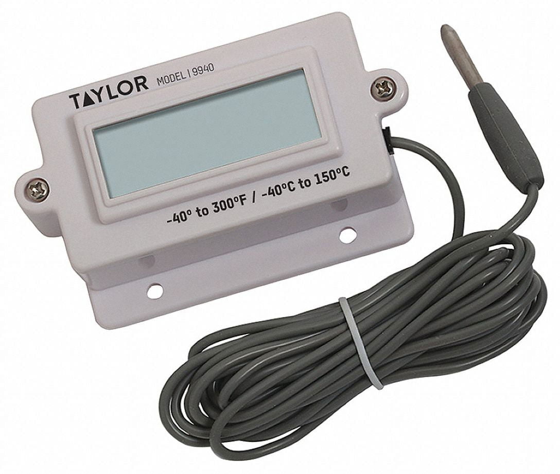 TAYLOR Precision 9940N Digital Panel Mount Thermometer, Waterproof, -40 ...