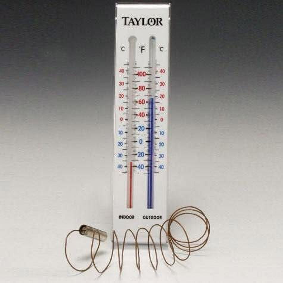 Taylor Indoor/Outdoor Thermometer with Inside & Outside Temperature ...