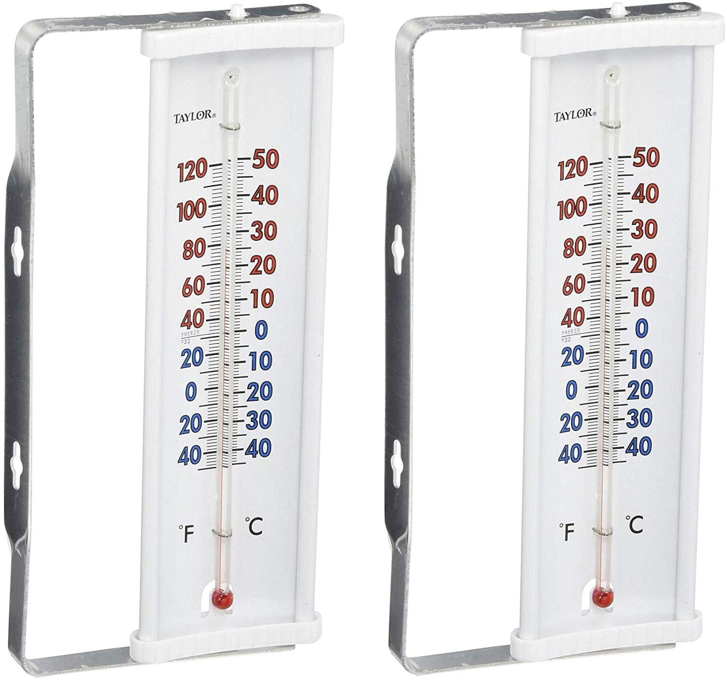Taylor Precision Products, Window Thermometer, 2 Pack, Outdoor Use ...