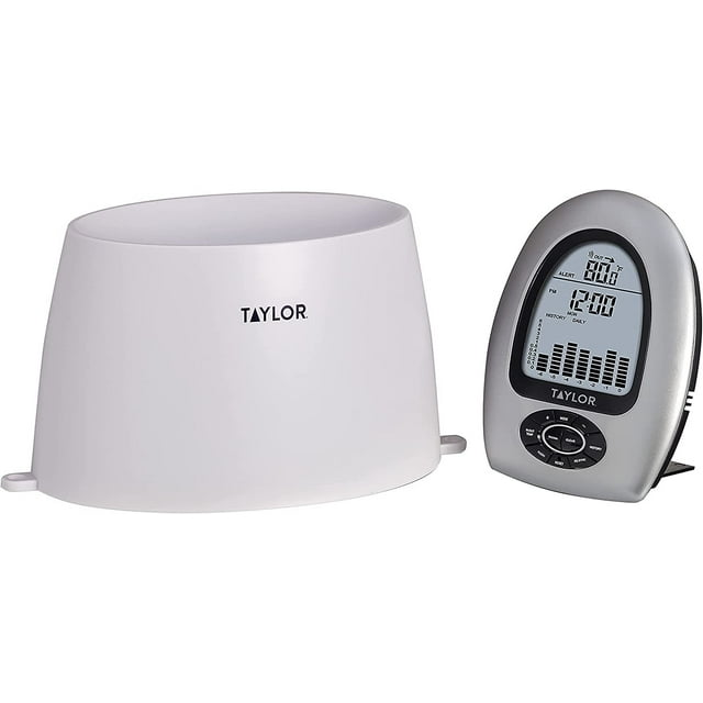 Taylor Precision Products Wireless Digital Rain Gauge and Thermometer ...
