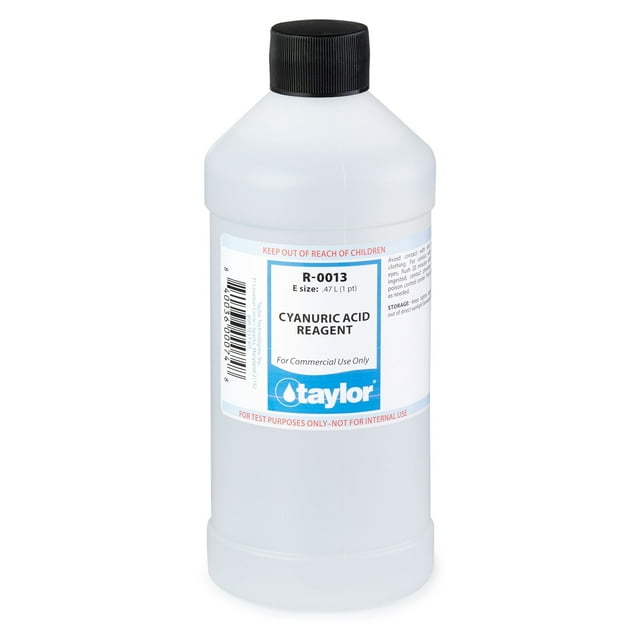 Taylor 16oz Cyanuric Acid Reagent #13, Pool & Spa Chemical Test Kit ...