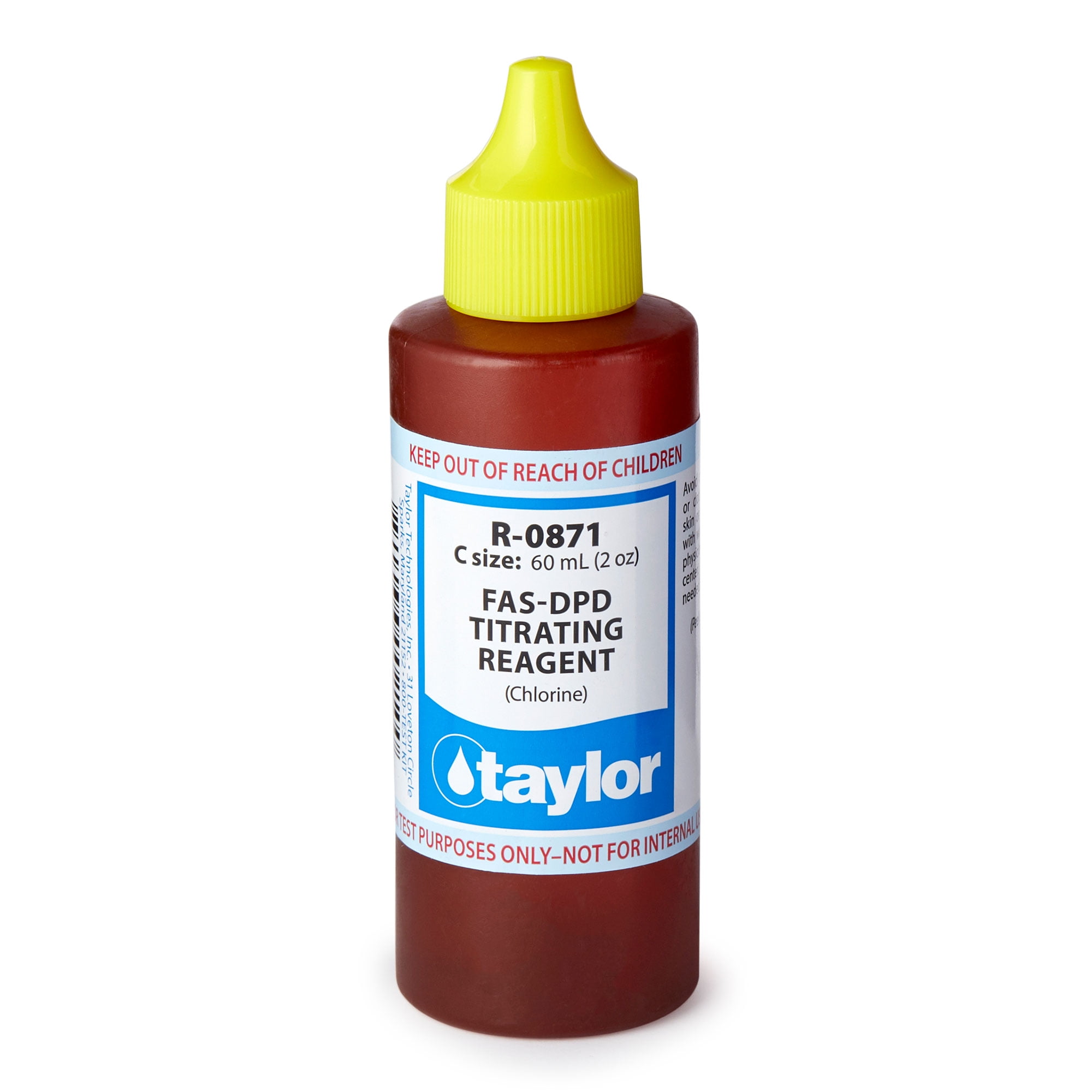 Taylor R0871-C Swimming Pool FAS-DPD Chlorine Titrating Reagent, 2 ...