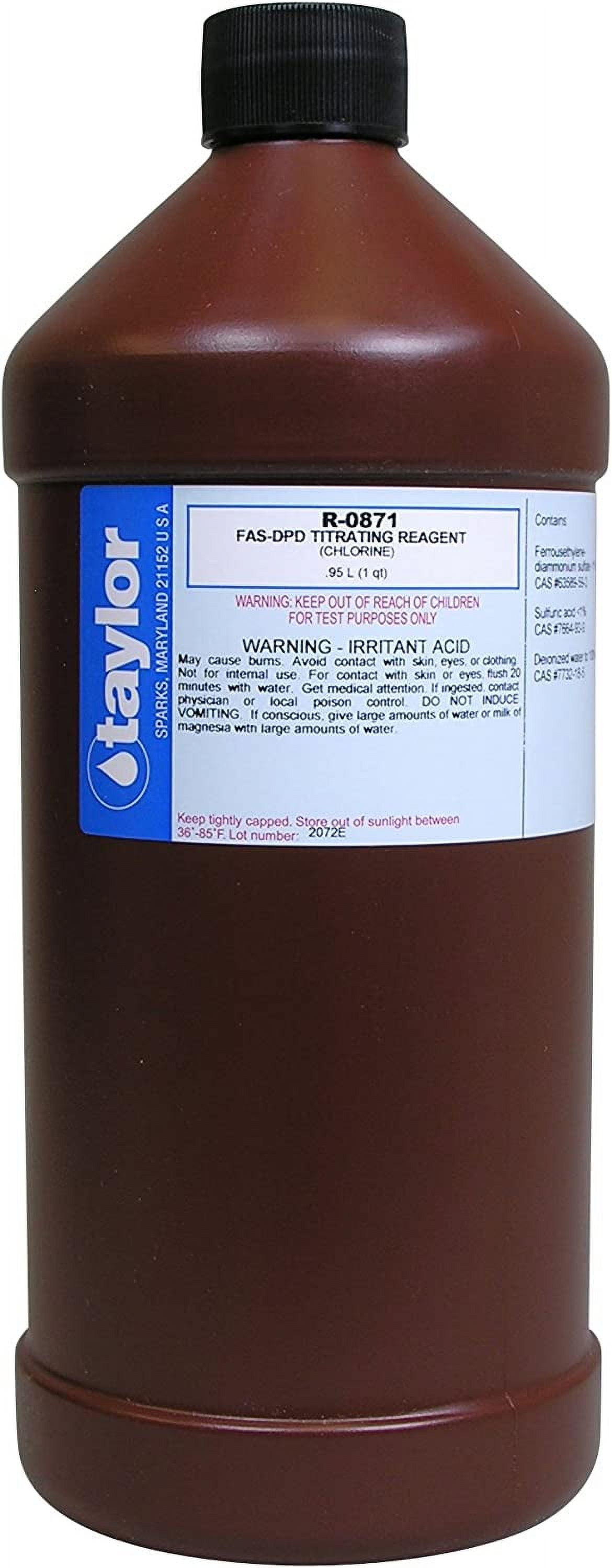 Taylor R0871-F Replacement Pool Reagents FAS-DPD Titrating Reagent - 1 ...