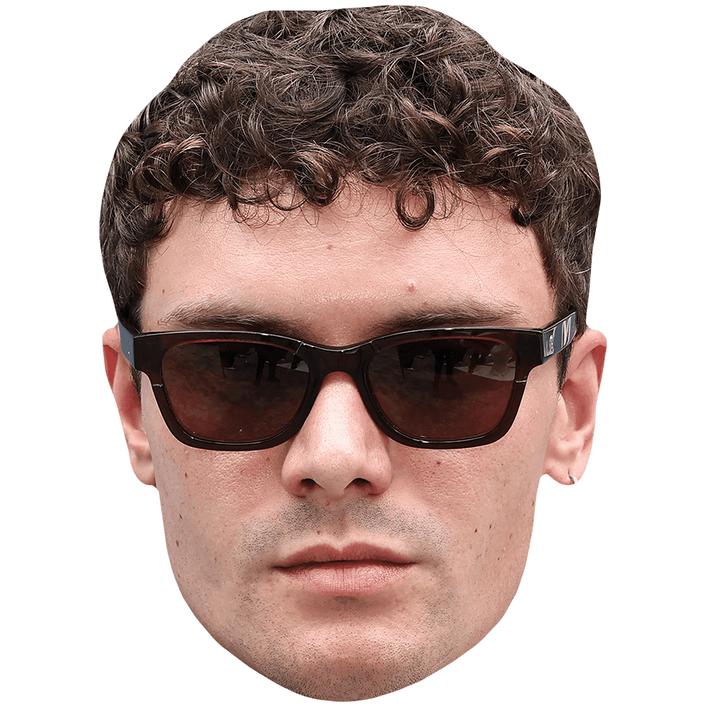 Taylor Reed (Glasses) Celebrity Mask, Flat Card Face, Fancy Dress Mask ...