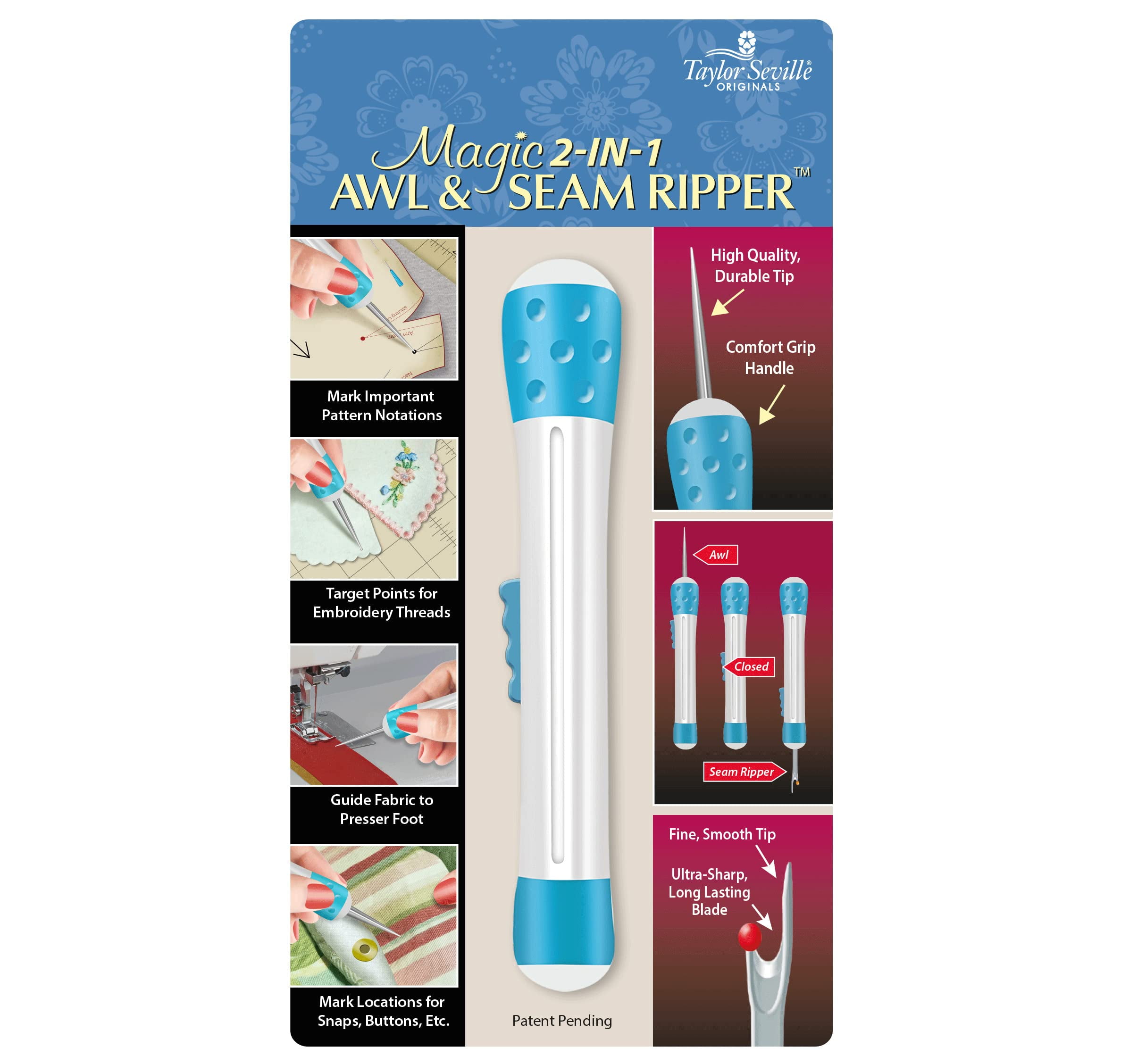 Taylor Seville Magic 2in1 Awl & Seam RipperMZ501 - Walmart.com