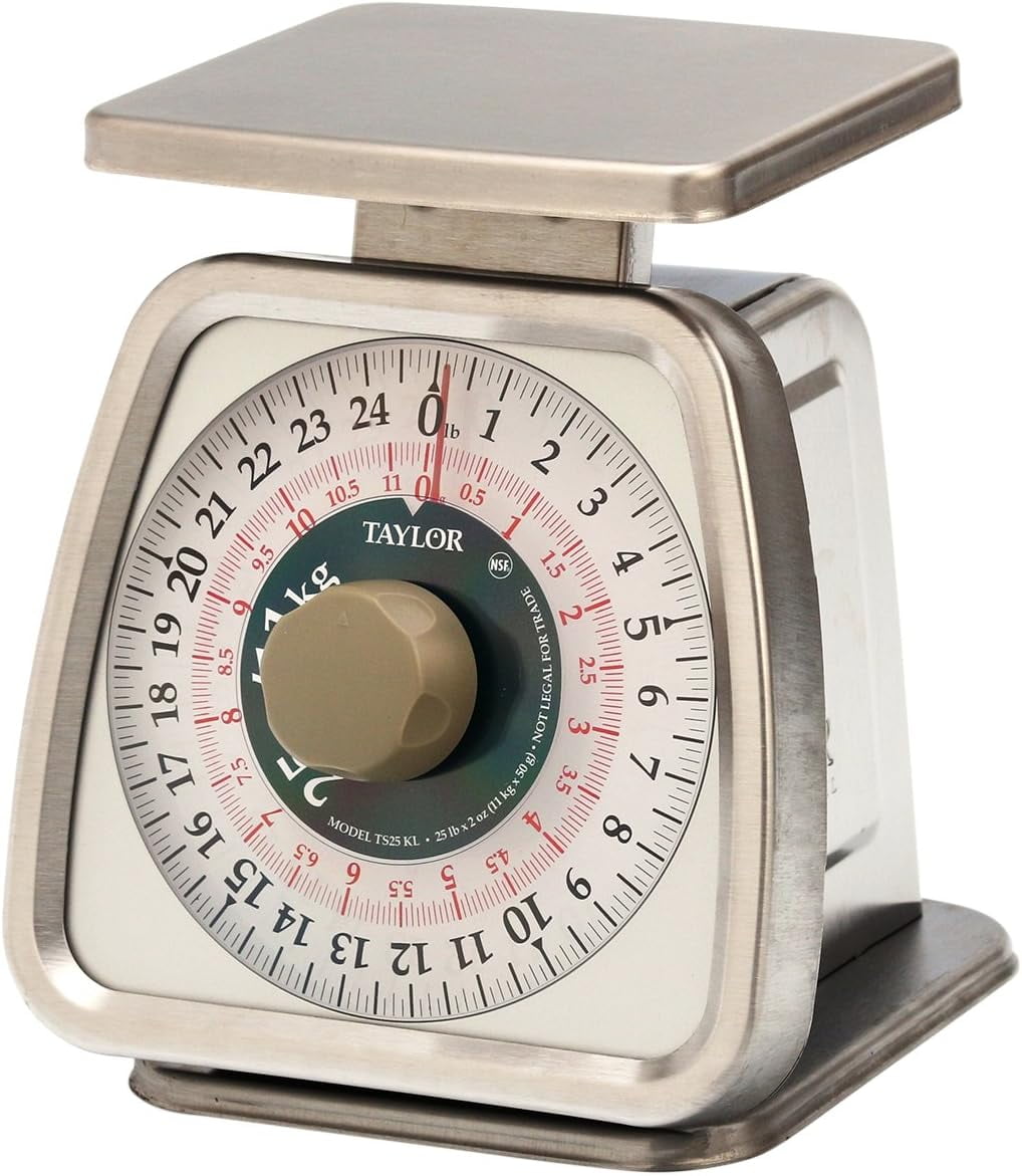 Taylor Stainless Steel Analog Portion Control Scale (25-Pound ...