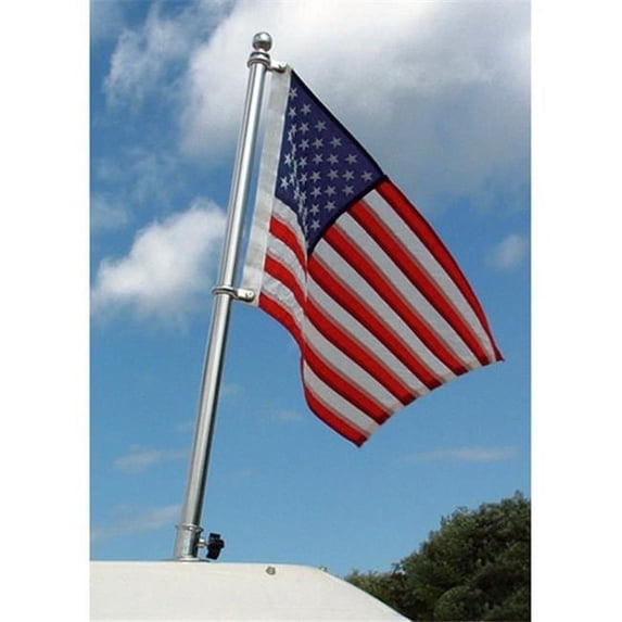 Free Shipping! Taylor Stainless Steel Flag Pole, 1" Diameter - Walmart ...