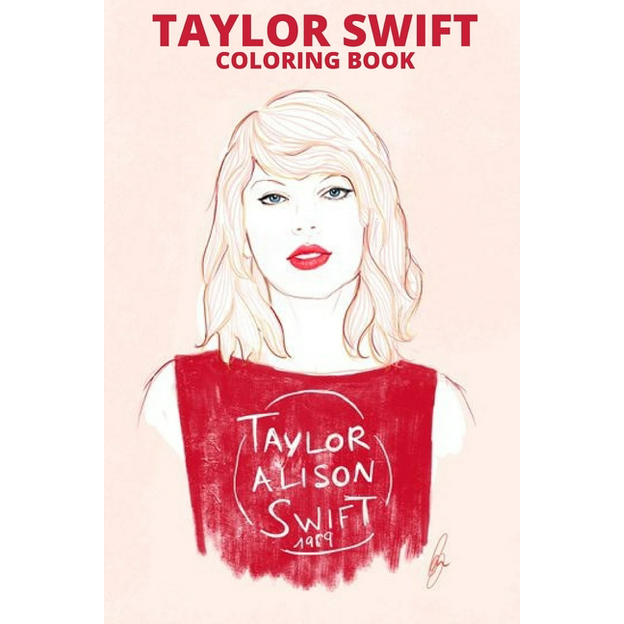 Taylor Swift Red Coloring Pages