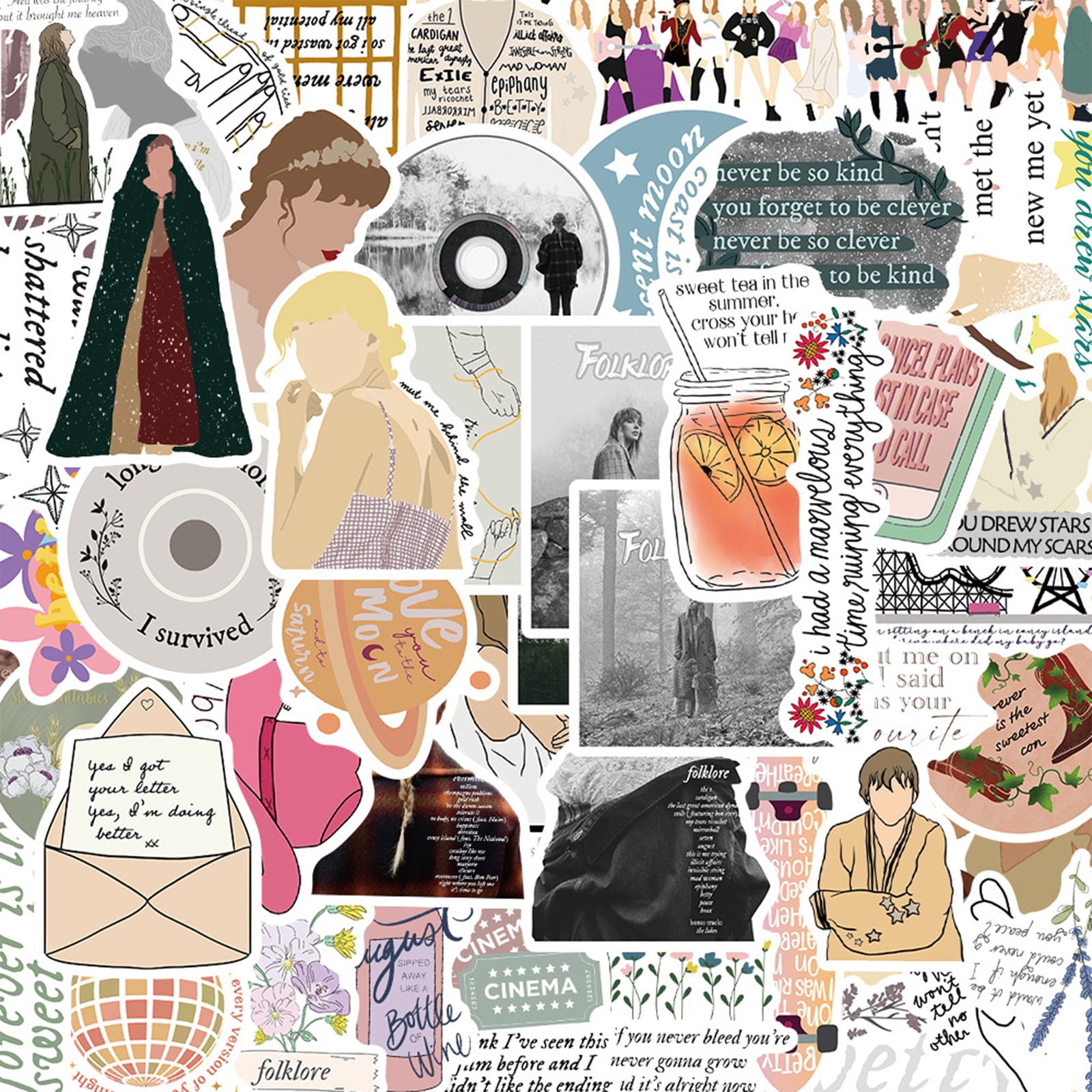 Taylor Swift the Eras Tour Support - Taylor Swift TS Stickers Midnight ...