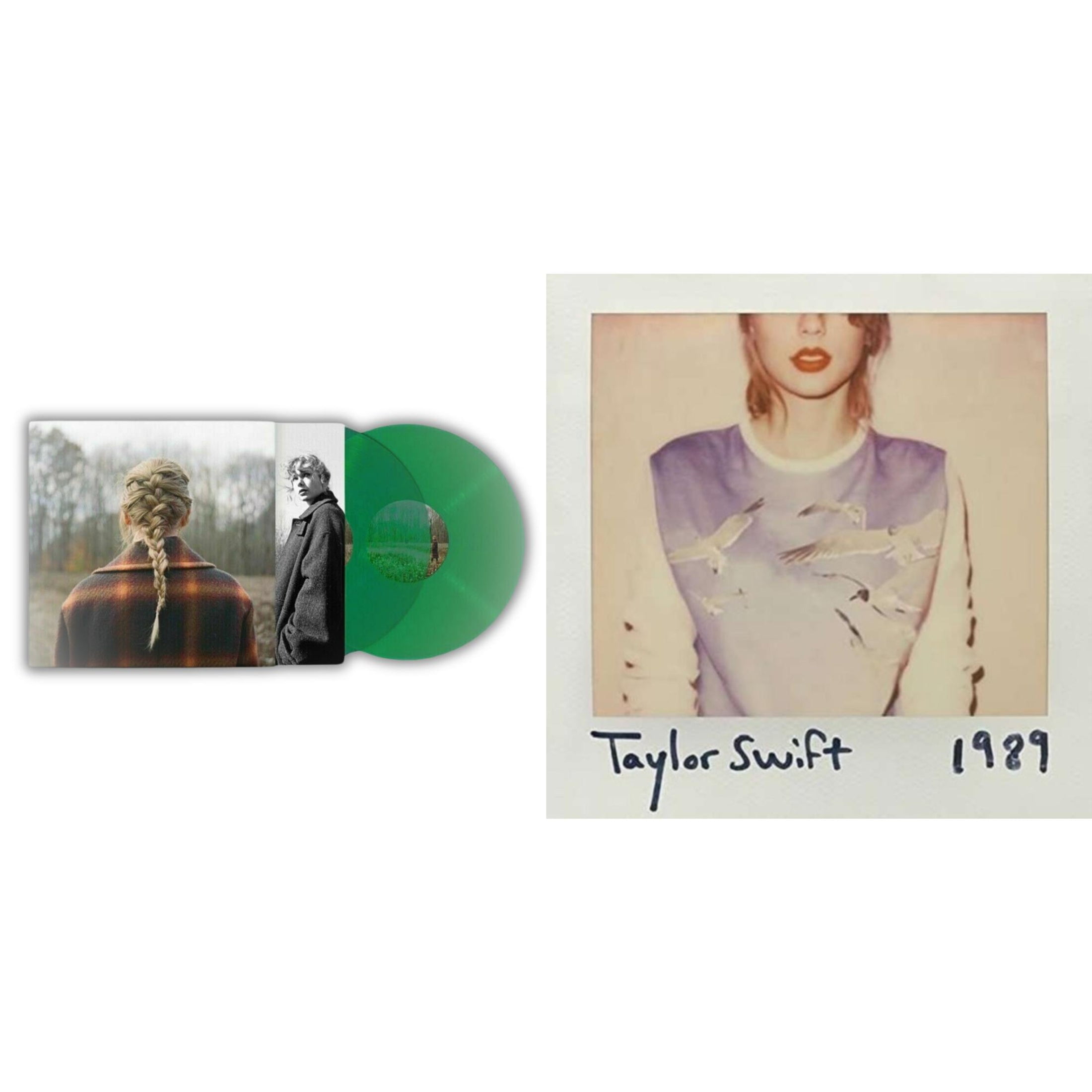 Taylor Swift - Evermore (Translucent Green Vinyl/2LP) & 1989 - Walmart.com