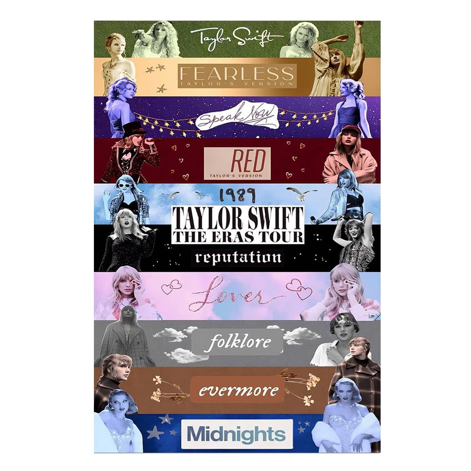 Taylor Swift Poster The Eras Tour Album Cover Posters Music Prints ...