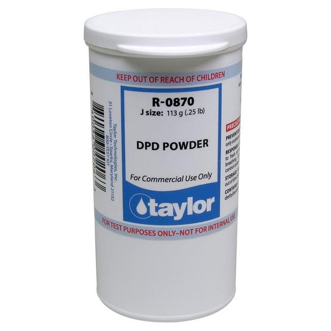 Taylor Technologies 0.25 lbs DPD Powder - Walmart.com