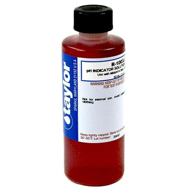 Taylor Technologies Phenol Red pH Indicator, 2 oz. R-1003J-C - Walmart.com