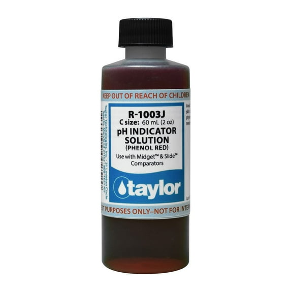 Taylor Technologies Phenol Red pH Indicator, 2 oz. R-1003J-C - Walmart.com