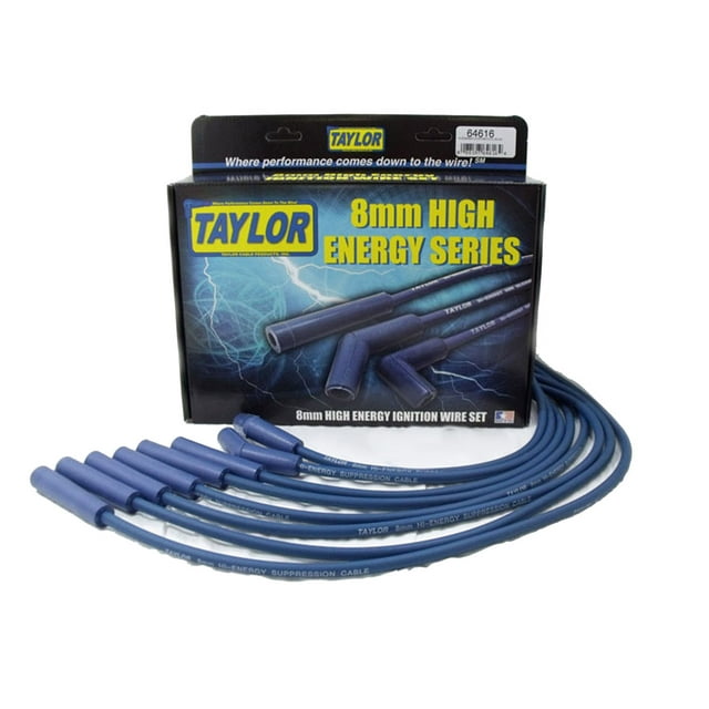 Taylor Wire / Vertex 64616 TAY64616 HI-ENERGY CUSTOM 8 CYL BLUE Fits ...