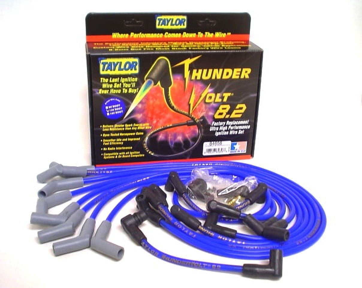 Taylor Wire / Vertex 84658 TAY84658 THUNDERVOLT 8.2 CUSTOM 8 CYL BLUE ...
