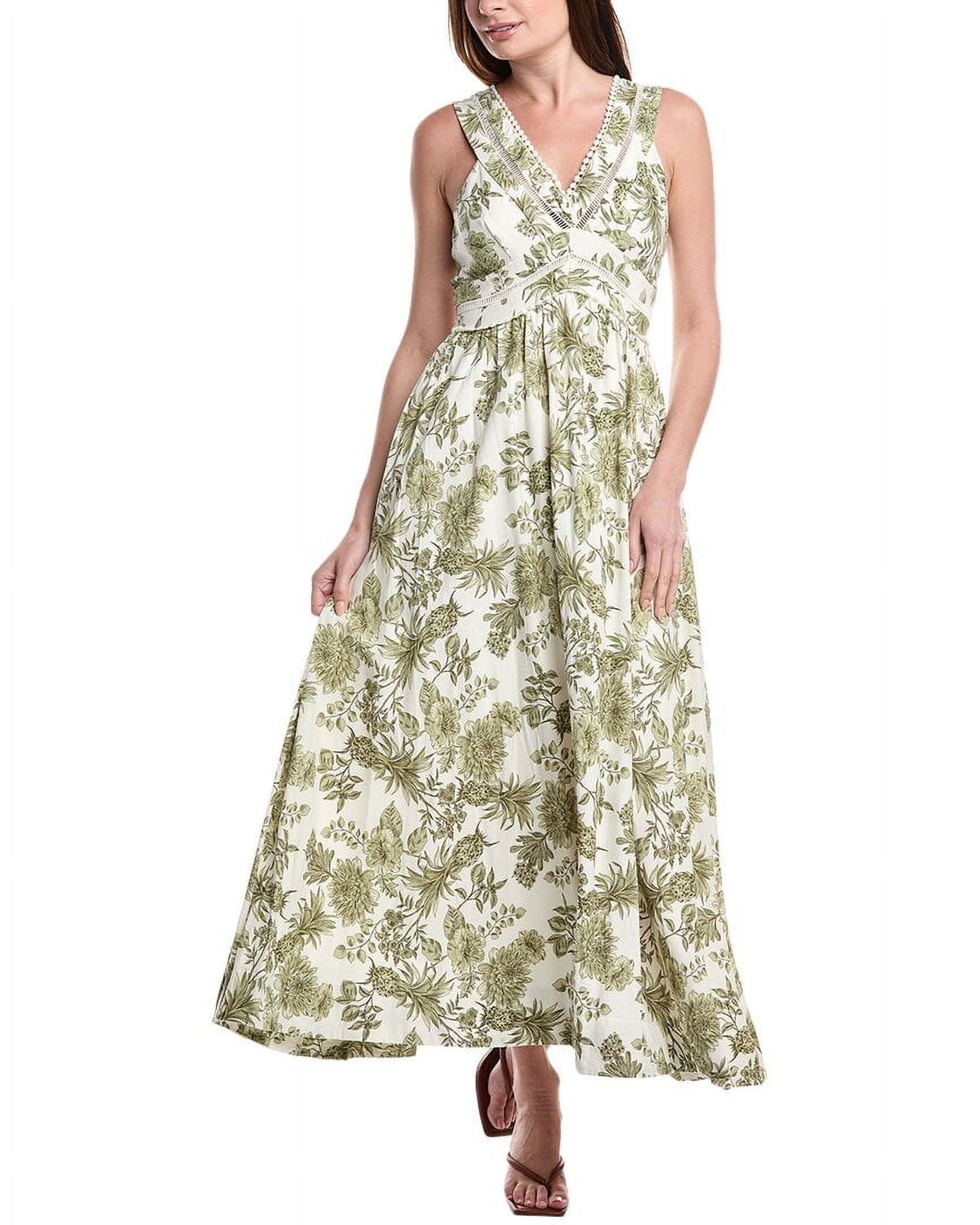 Taylor womens Linen-Blend Maxi Dress, 14, White - Walmart.com