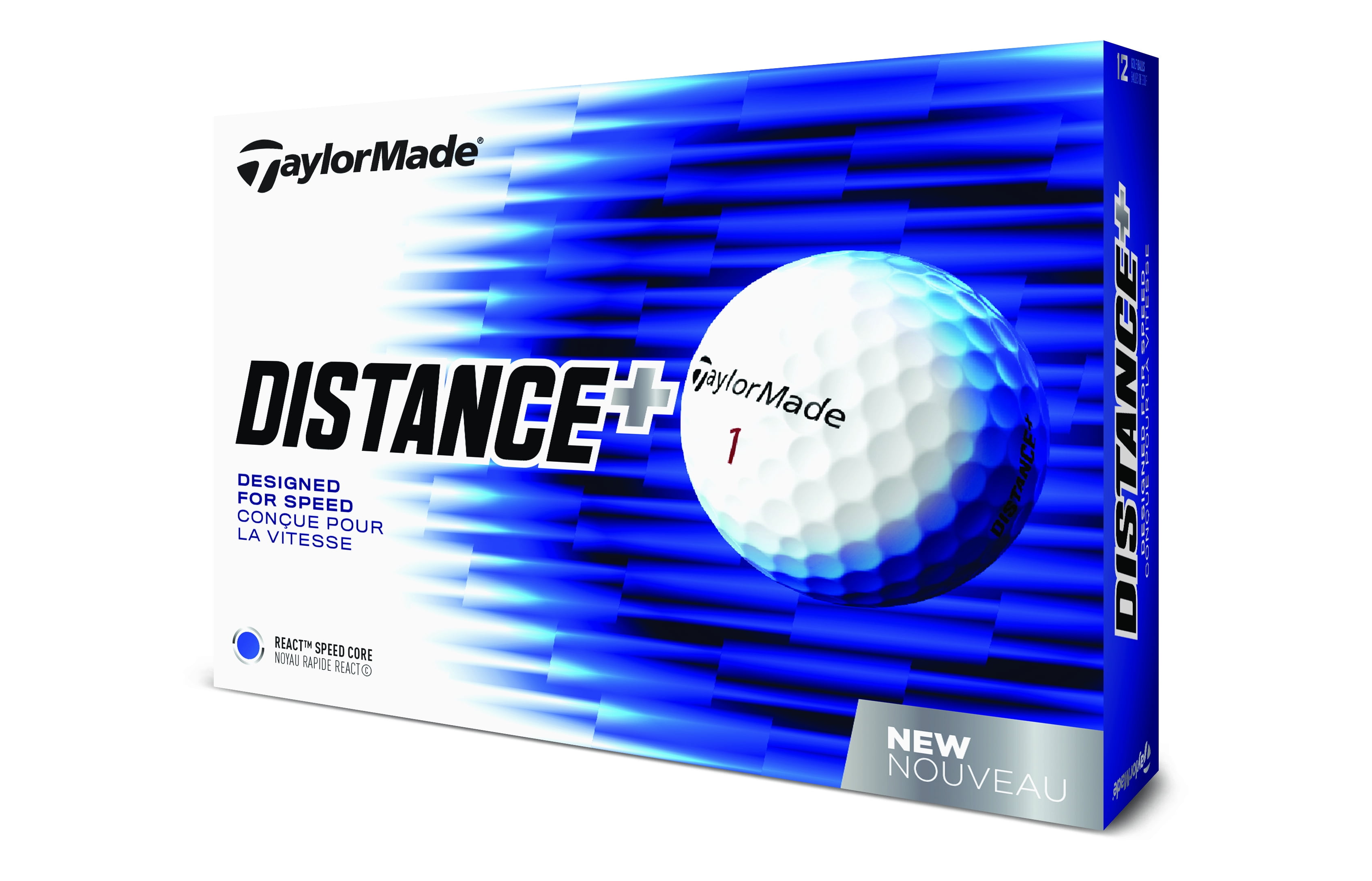 TaylorMade D+ Golf Balls, White, 12 Pack - Walmart.com
