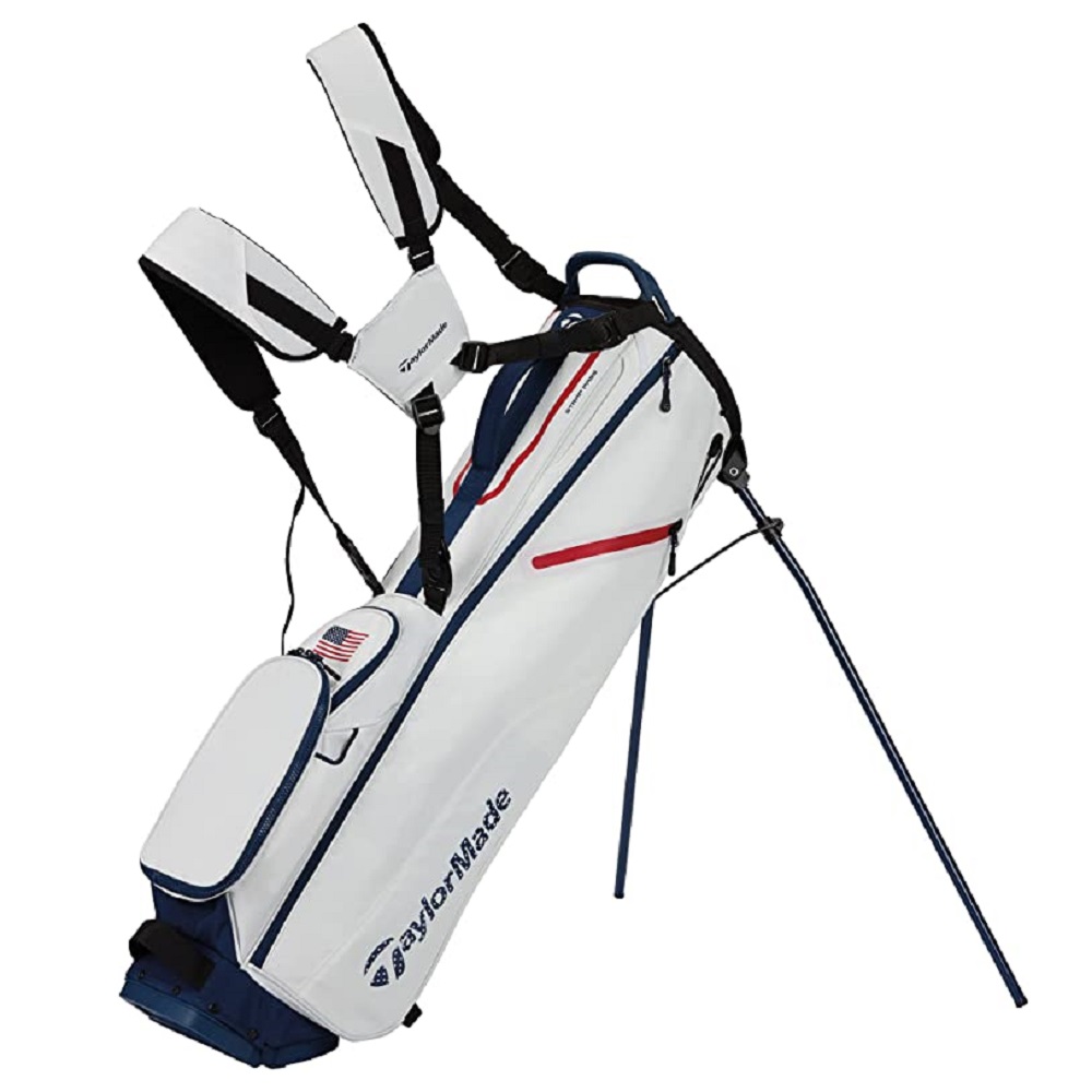 NEW TaylorMade Golf TM23 FlexTech Lite Stand Bag 4-Way - Red / White / Blue -USA - Walmart.com