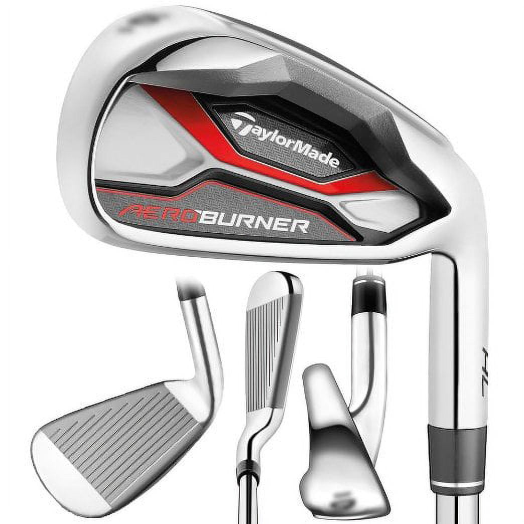 TaylorMade Golf AeroBurner HL (High Launch) Iron Set (4-AW), Steel ...