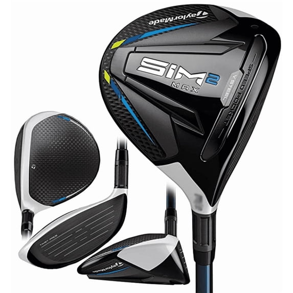 TaylorMade SIM 2 MAX 15* 3 Wood Golf Club, Regular Flex, Graphite, V ...