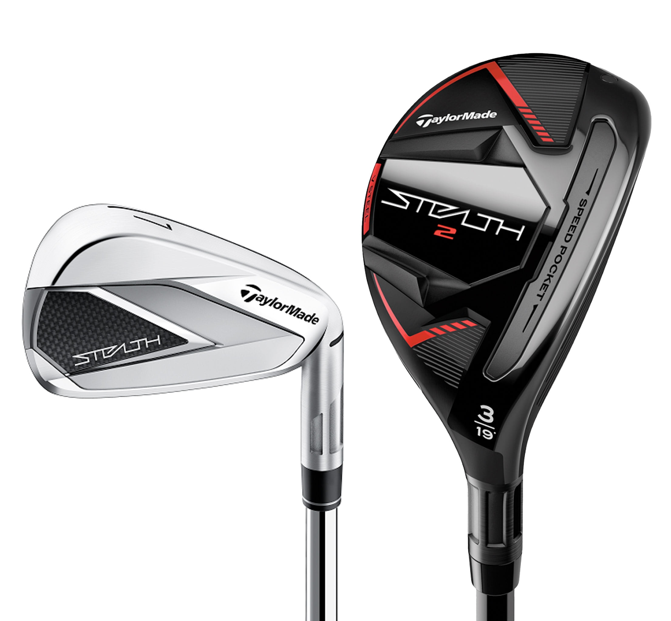 TaylorMade Golf LH Stealth 2 Combo Irons 3H,4H,5-PW Stiff Flex [Left ...