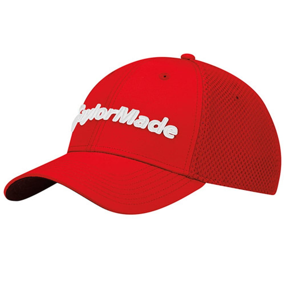 TaylorMade Performance Cage Fitted Hat L/XL (red) - Walmart.com