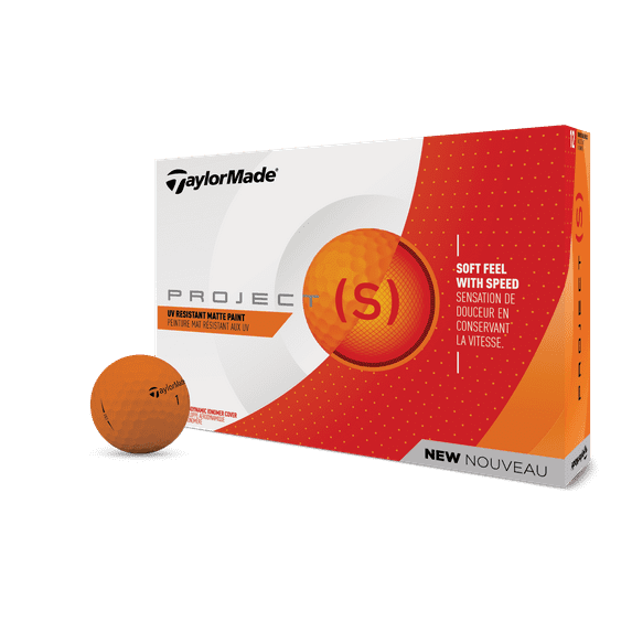 TaylorMade Project (s) Golf Balls, Matte Orange, 12 Pack - Walmart.com