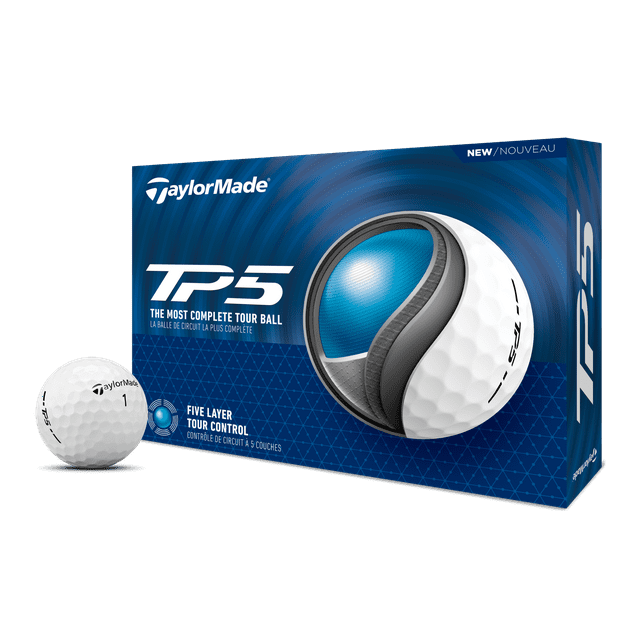 TaylorMade TP5 12pk Golf Balls, White - Walmart.com